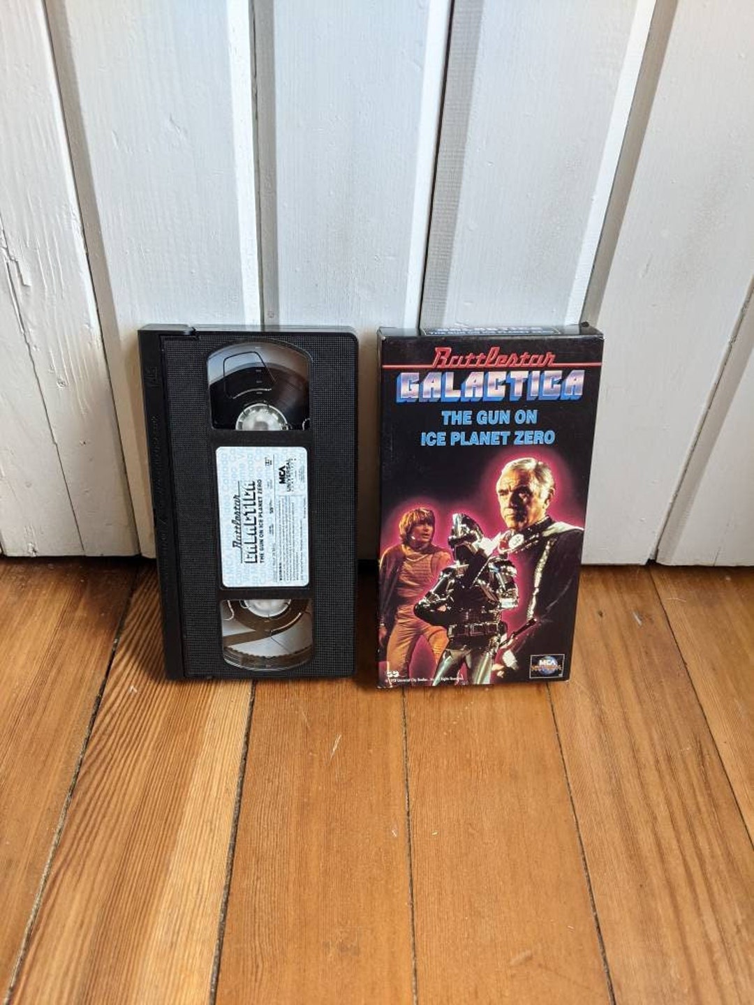 Vintage VHS Science Fiction Battlestar Galactica the Gun on Ice Planet ...