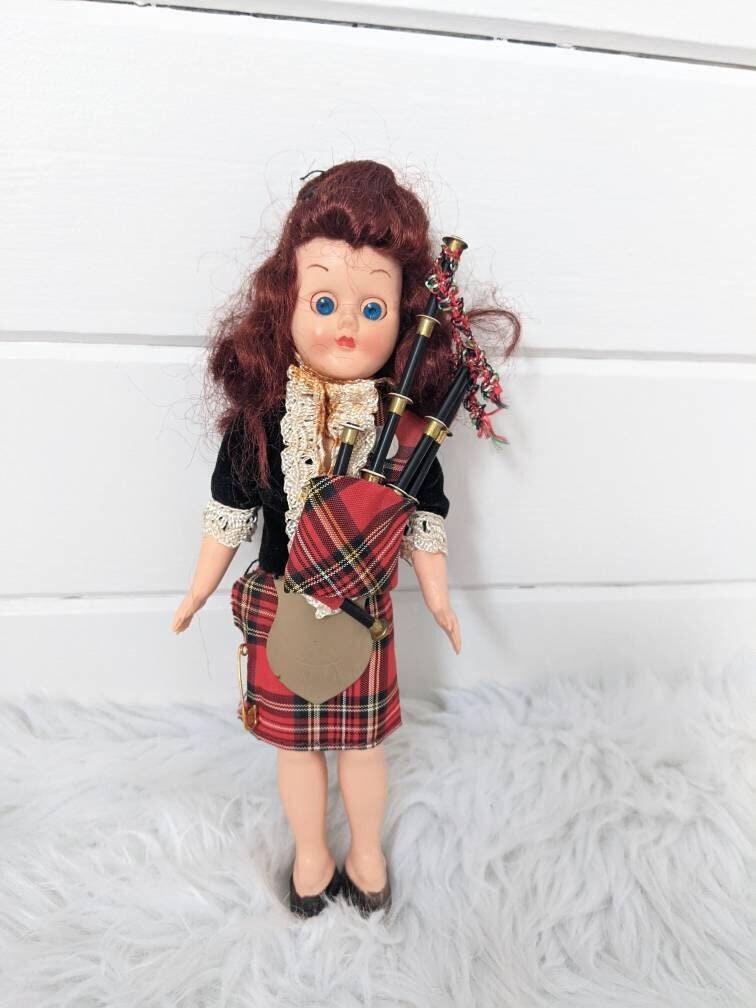 Toys & Games Dolls Set of 2 Vintage 1960s Scottish Winking Eye Boy and ...