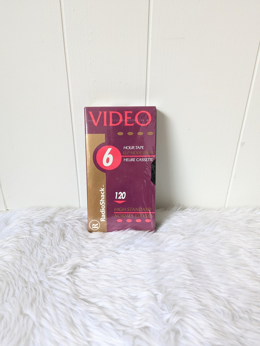 One Vintage VHS Blank Tape 6 Hour ELP Mode/246 M High Standard ...