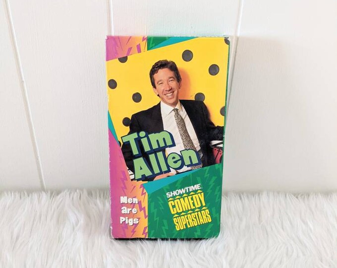 VHS Tim Allen Stand Upshowtime Comedy Superstars Men Are Pigs Movie ...