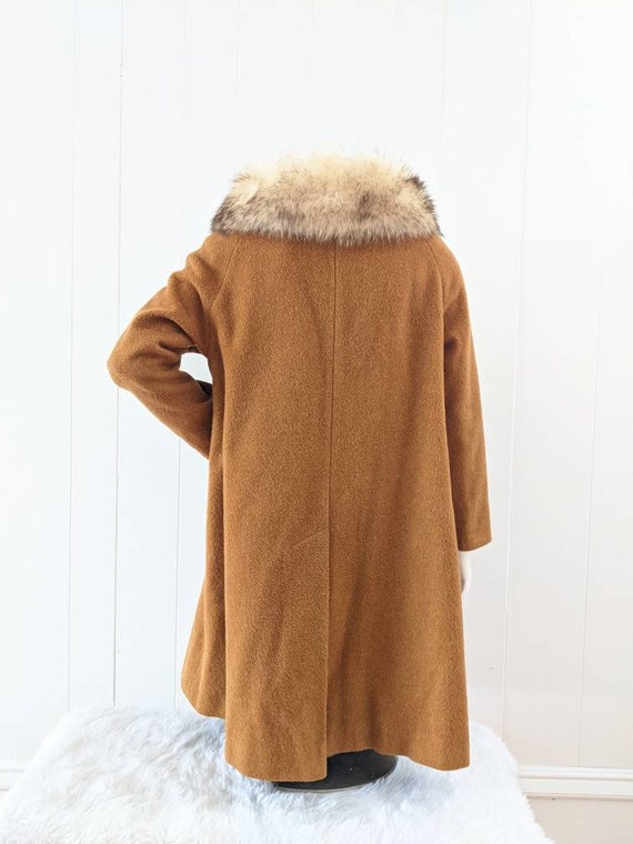 Vintage 1950s Swing Coat Camel Hair Color Wool Coat w… - Gem