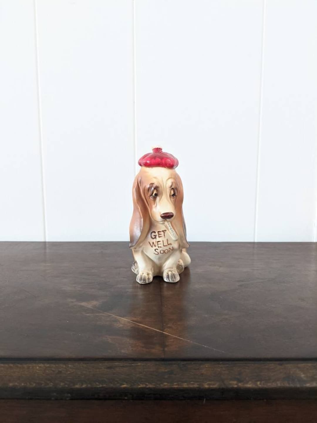 Vintage 1960s Get Well Soon Dog Ceramic Planter Vase by ESD Pottery ...