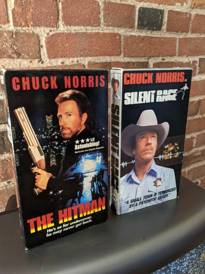 TWO Vintage VHS Movies Chuck Norris VHS Movies the Hitman and - Etsy