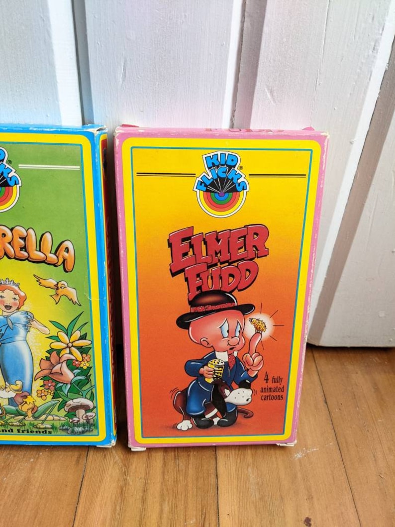 THREE Vintage VHS Movies 1980s Kid Flicks Classic Cartoons a - Etsy