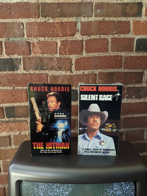 TWO Vintage VHS Movies Chuck Norris VHS Movies the Hitman and - Etsy