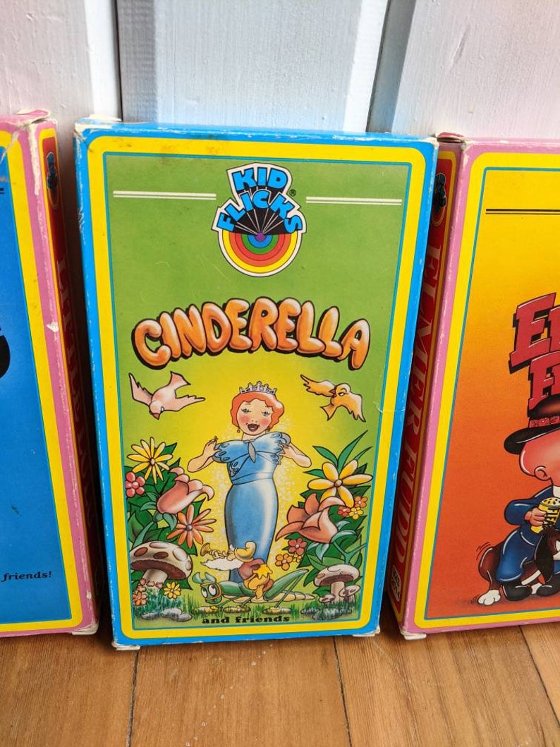 THREE Vintage VHS Movies 1980s Kid Flicks Classic Cartoons a Division ...