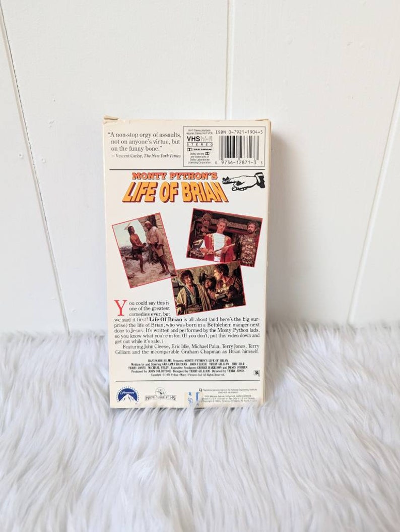 Vintage VHS Monty Python's Life of Brian by Paramount and - Etsy