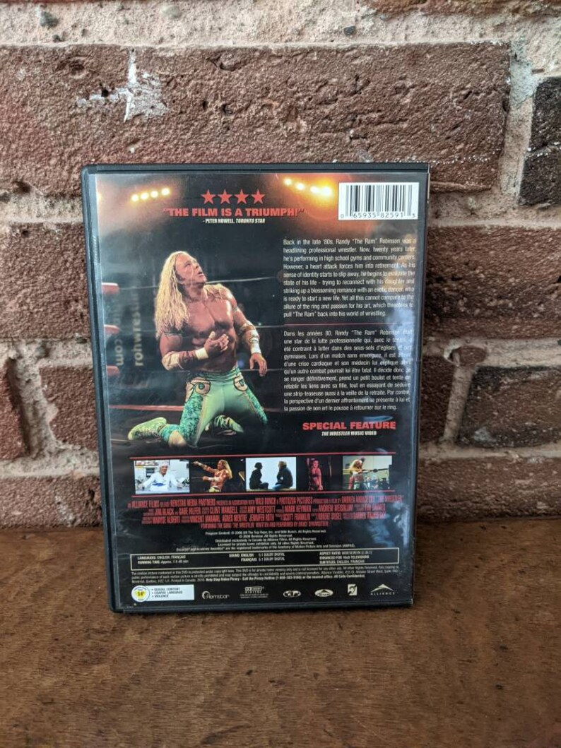 The Wrestler DVD Movie Starring Mickey Rourke Professional - Etsy