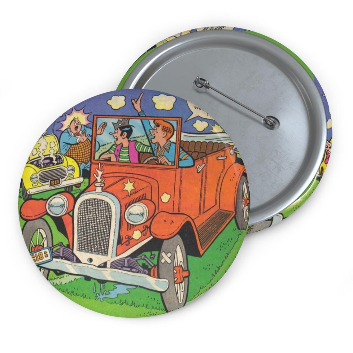 Archie and His Jalopy Pin Button - Etsy
