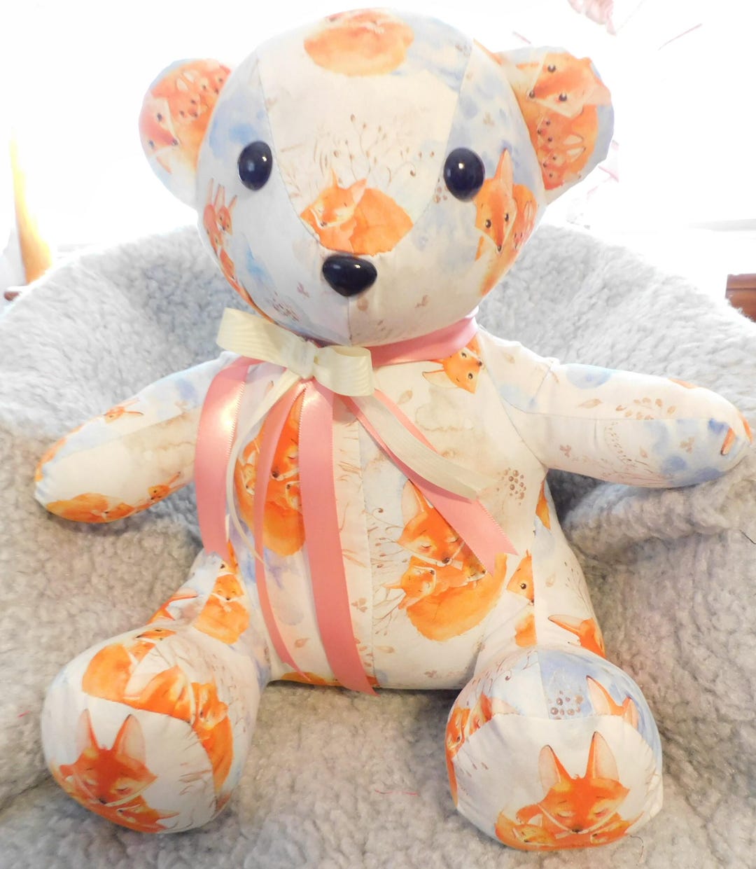 Foxy Teddy Bear Hand Made - Etsy