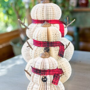 Book Snowman-christmas Decor-holiday Decor-christmas Decoration ...