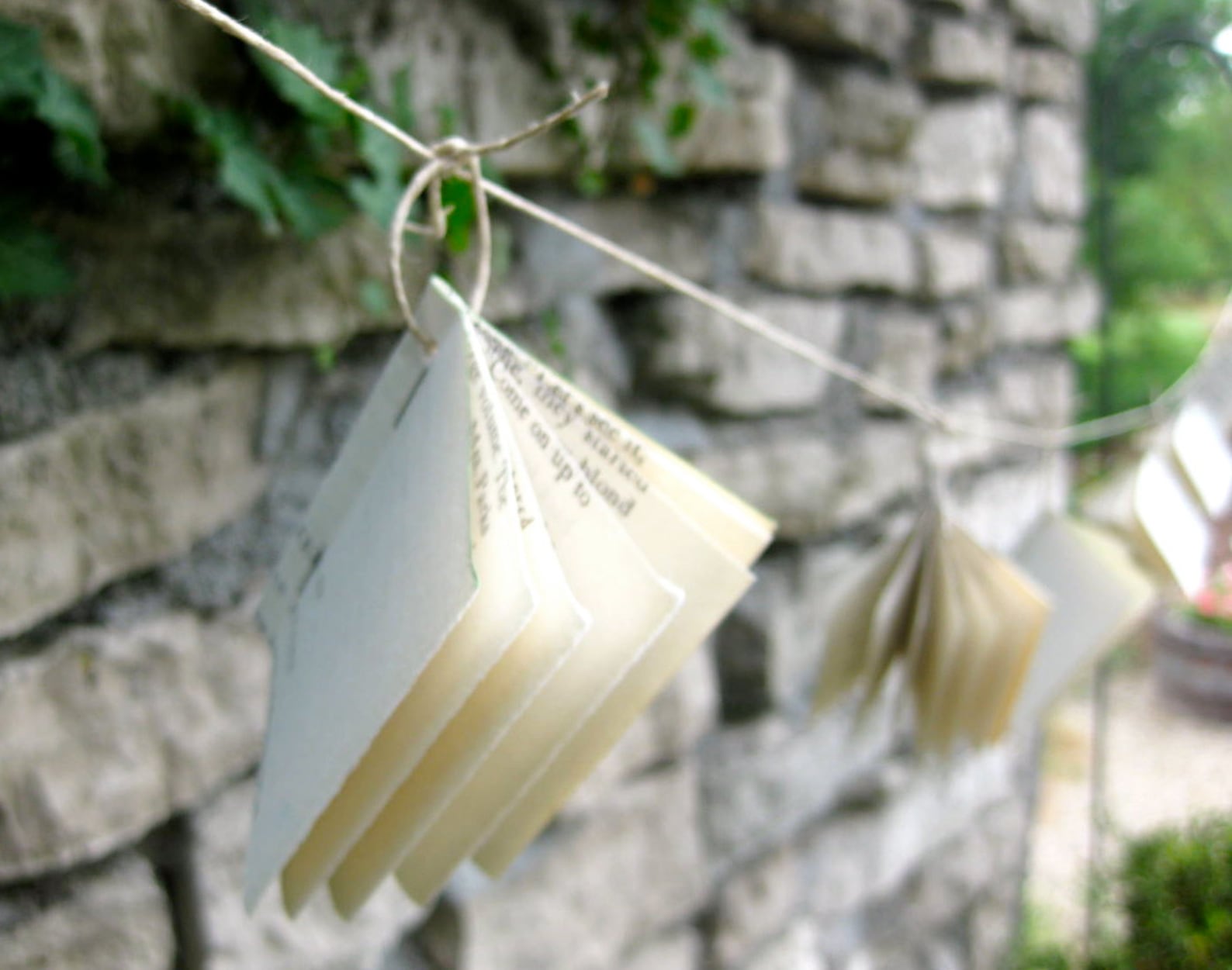 Mini Book Garland-8 Ft-wedding Decor-wedding Garland-home Decor-bunting ...