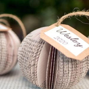 Book Ornament-christmas Ornament-holiday Decor-christmas Decorations ...