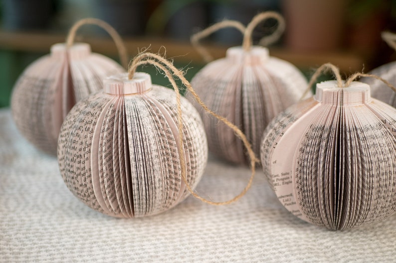 Book Ornament for Christmas Literary Themed Holiday Decor Book Lover ...