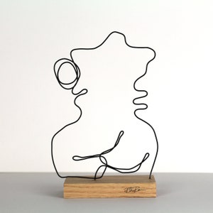 Medium Wire Sculpture Hand-made Sculpture Figure Art Body - Etsy