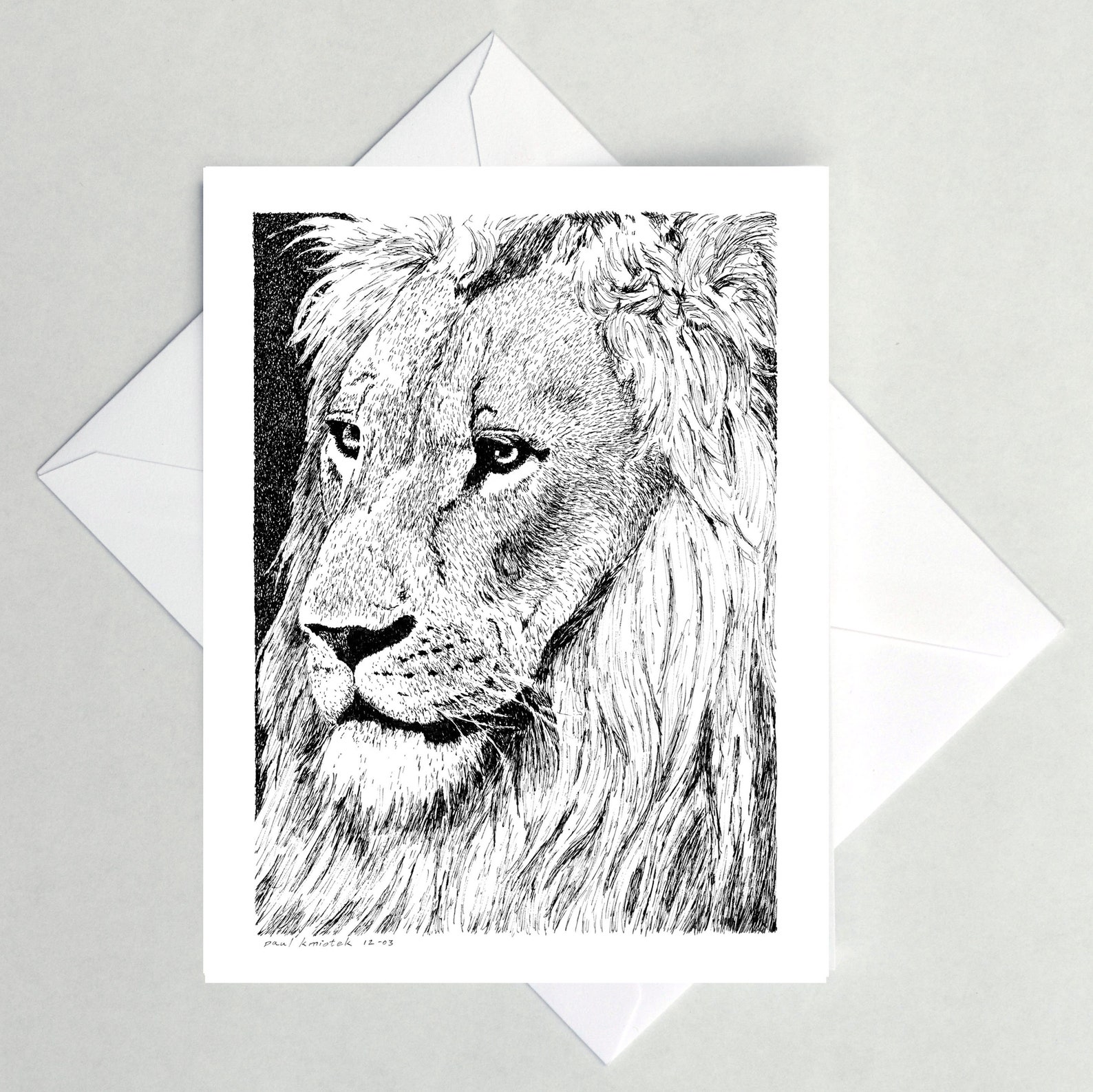 Lion Note Cards - Etsy
