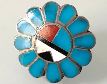 Zuni Sun Face Ring - Etsy
