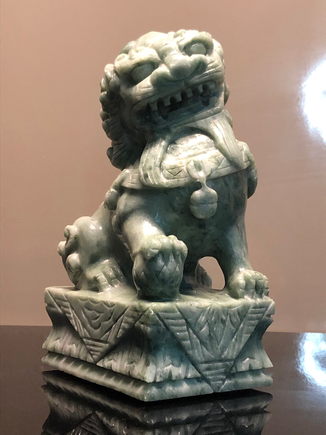 Fo Dog, Stone Lion, Guardian Dog, Soapstone, Vintage Sculpture, 1950s ...