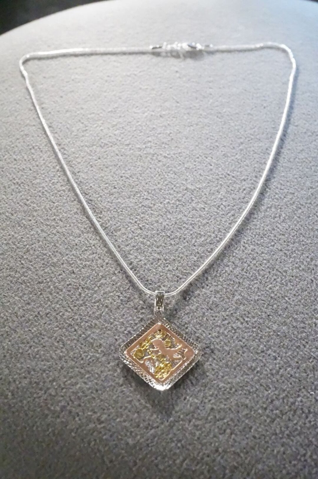 Vintage Sterling Silver Rose Gold Overlay Fancy Etched Multi Flower ...