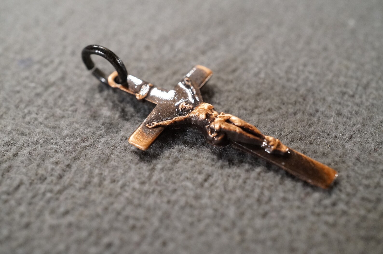 Vintage Copper Religious Cross Pendant Charm Detailed Raised - Etsy