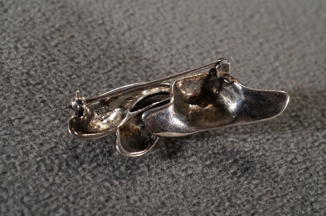 Vintage Sterling Silver Statement Pin Brooch in the Shape of a - Etsy