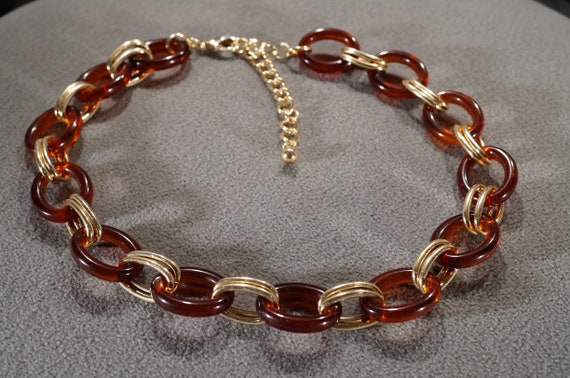 Vintage Art Deco Style Yellow Gold Tone Faux Tortoise Shell | Etsy