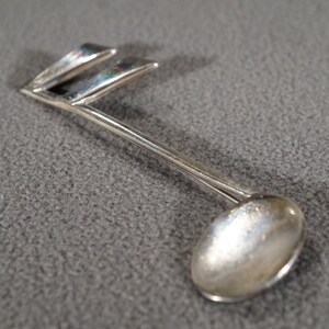 Vintage Art Deco Style Sterling Silver Music Note 7 Grams Pin Brooch ...