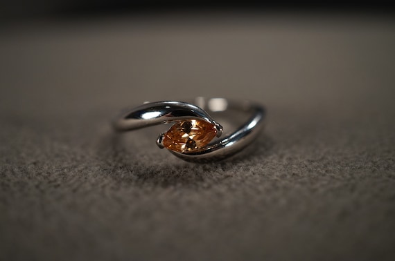 Vintage Wedding Band Stacker Design Ring Sterling Sil… - Gem