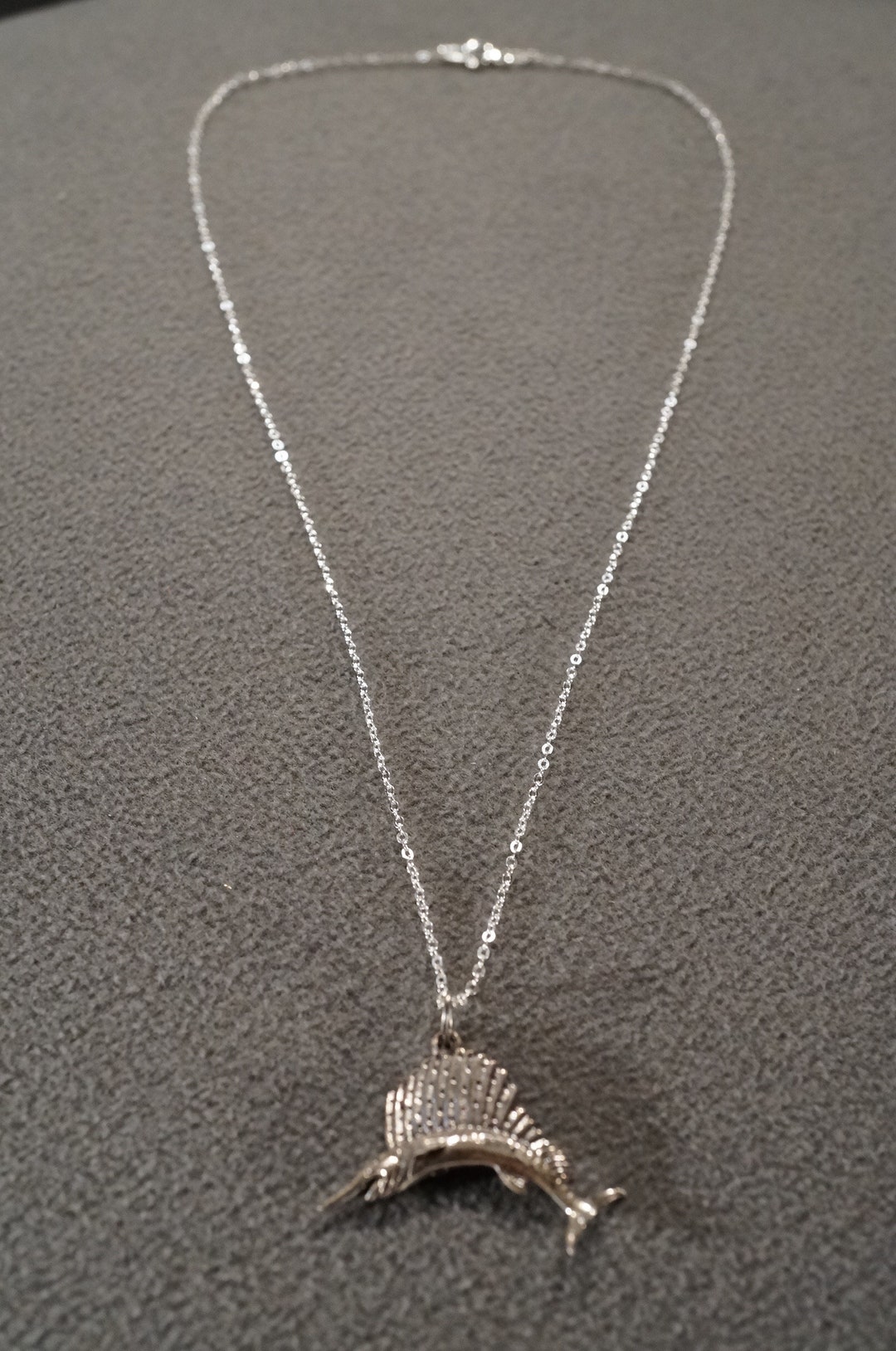 Vintage Art Deco Style Sterling Silver Swordfish Design Line Link ...