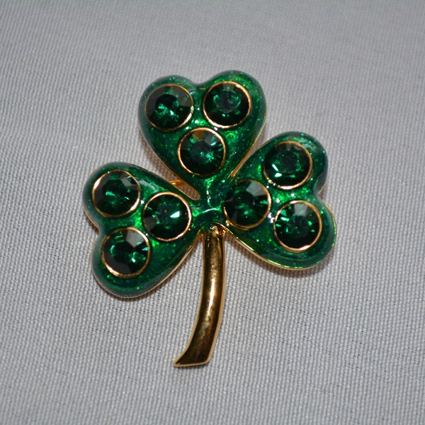 Rhinestone Shamrock - Etsy