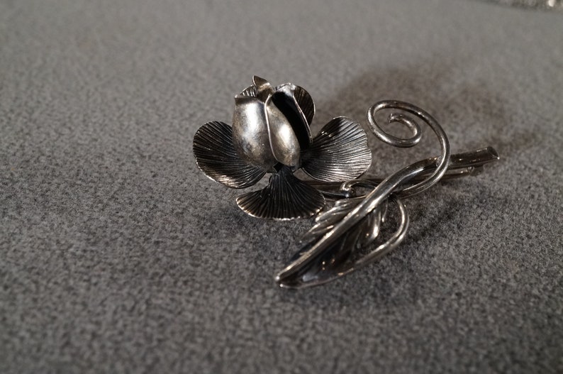 Vintage Sterling Silver Statement Pin Brooch in the Detailed Form of a ...