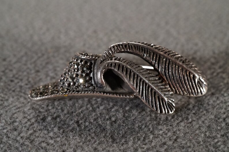 Vintage Sterling Silver Statement Pin Brooch in the Shape of a - Etsy