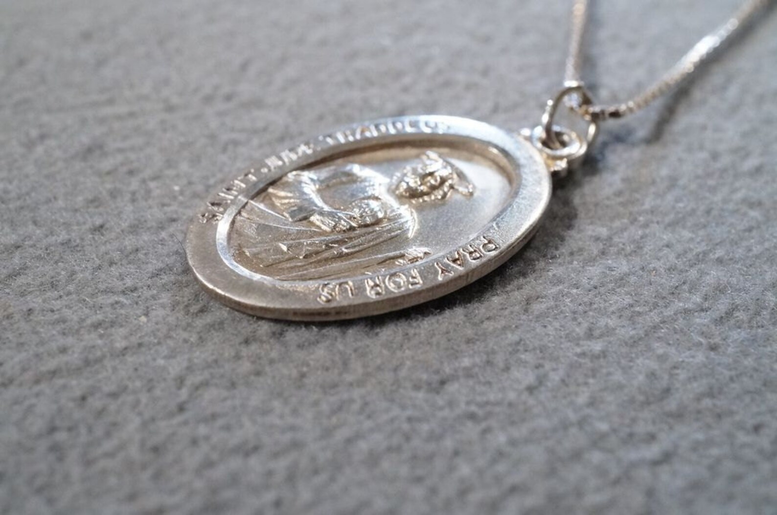 Vintage Sterling Silver Fancy Religious Figural Cross Prayers Pendant ...