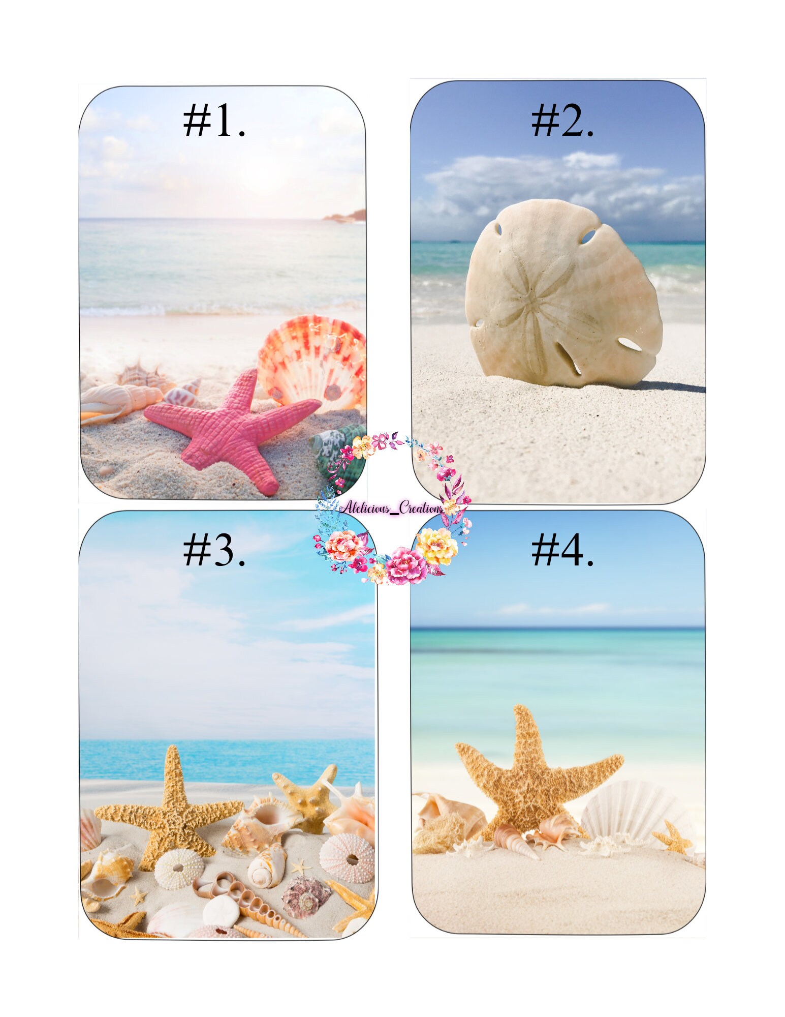 Personalized Beach Themed Acrylic Luggage Tags | Travel Gift | Vacation ...