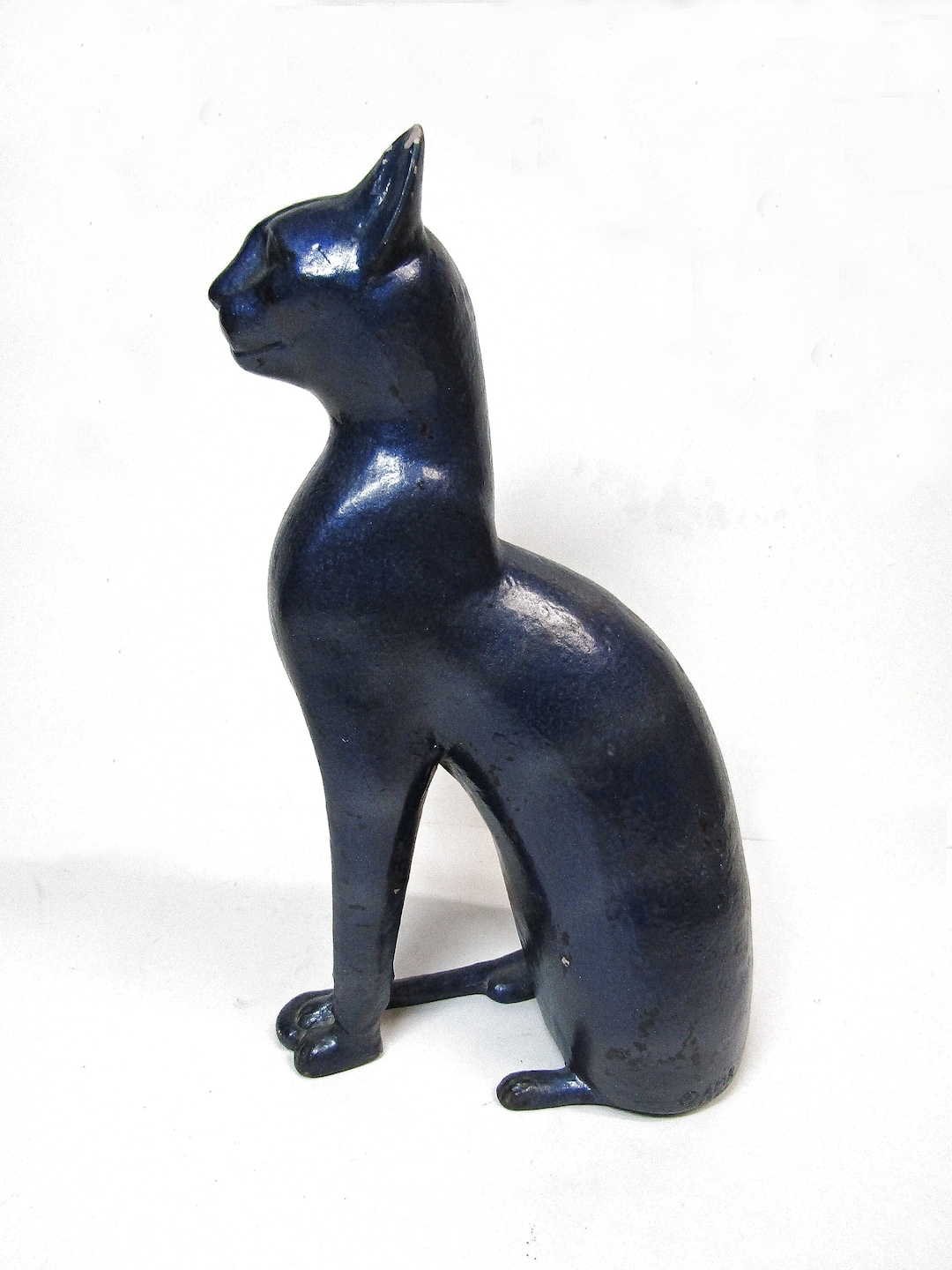 Vintage AMR 1964 Egyptian Bastet Cat Statue 10.25" Tall Figurine ...