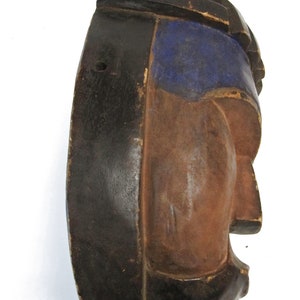 African Hand Carved Wooden Wearable Face Life Sized Mask Wall Art - Etsy