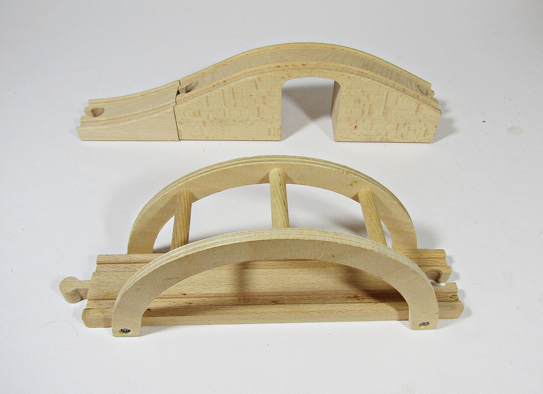 2 Vintage Brio Wooden Arch Bridges Railway Train Track - Etsy