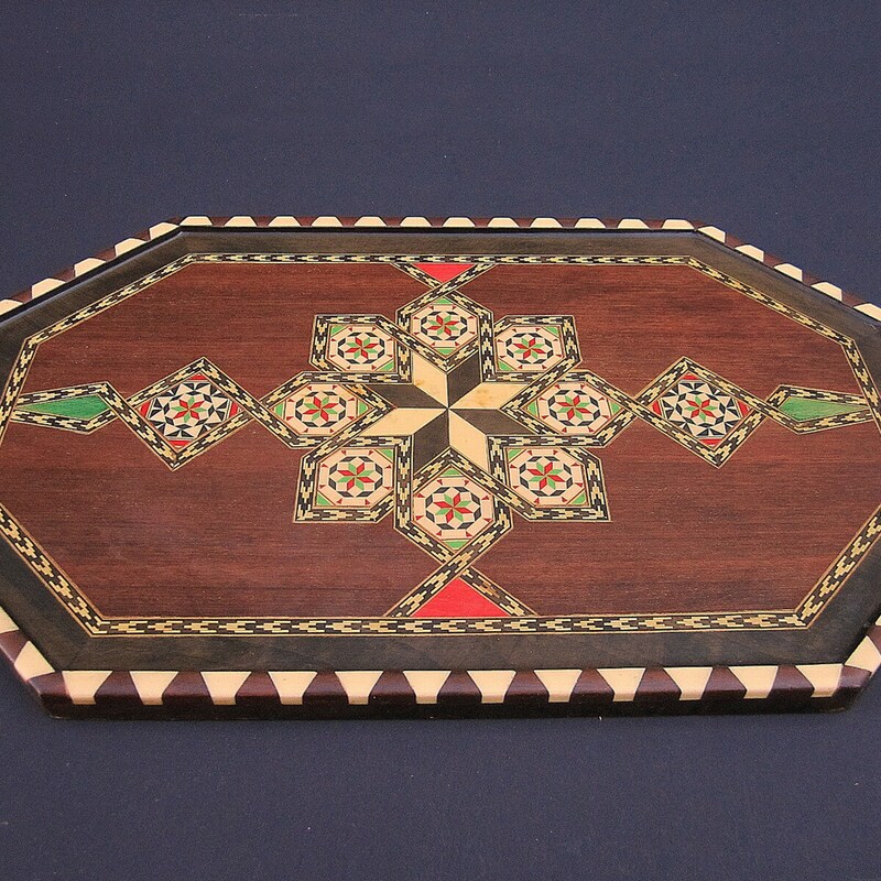 Middle Eastern Wood Tray - Etsy