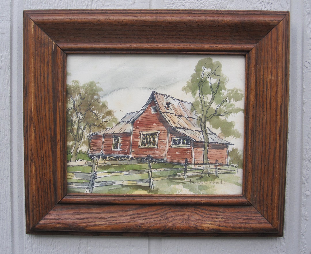 Landscape Old House Original Watercolor Painting by Phyllis Schmidt ...