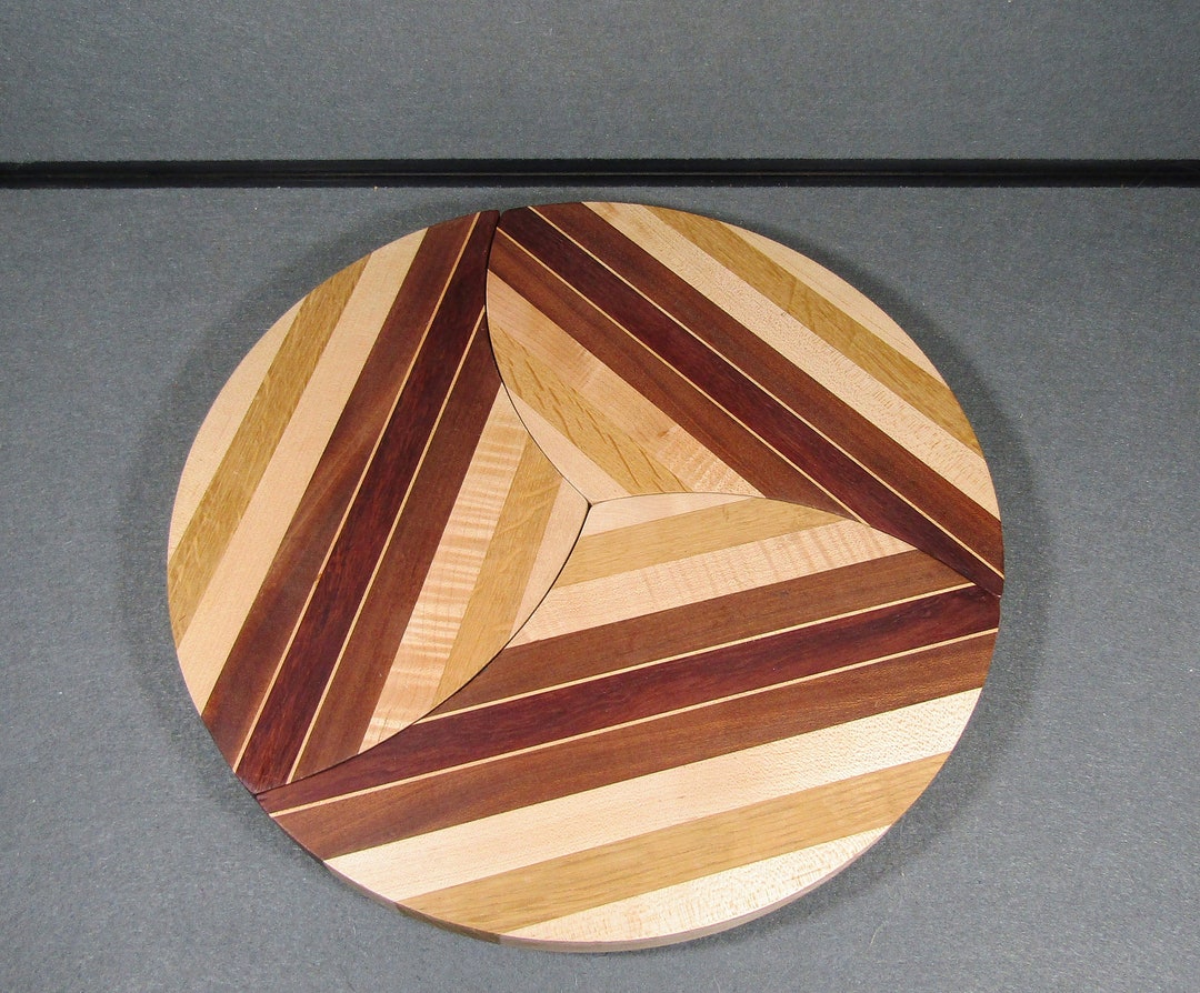 David Levy Solid Hardwood Sectional Cutting & Serving Leaf Board 3pc ...