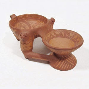 Mayan Fertility Ritual Double Rattle Bowl Sculpture - Unique Terra ...