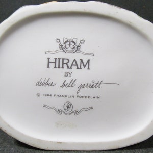 1985 Franklin Porcelain "hiram" Figurine by Debbie Bell Jarrett - Etsy