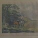 Horses and People, Original English Color Stone Lithograph Antique ...