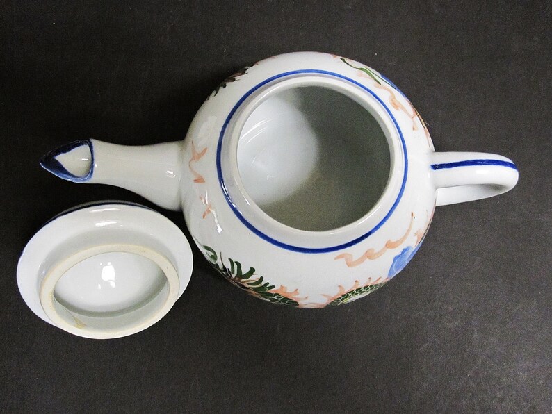 Old Hand Painted Three Clawed Dragon Chinese Teapot With - Etsy