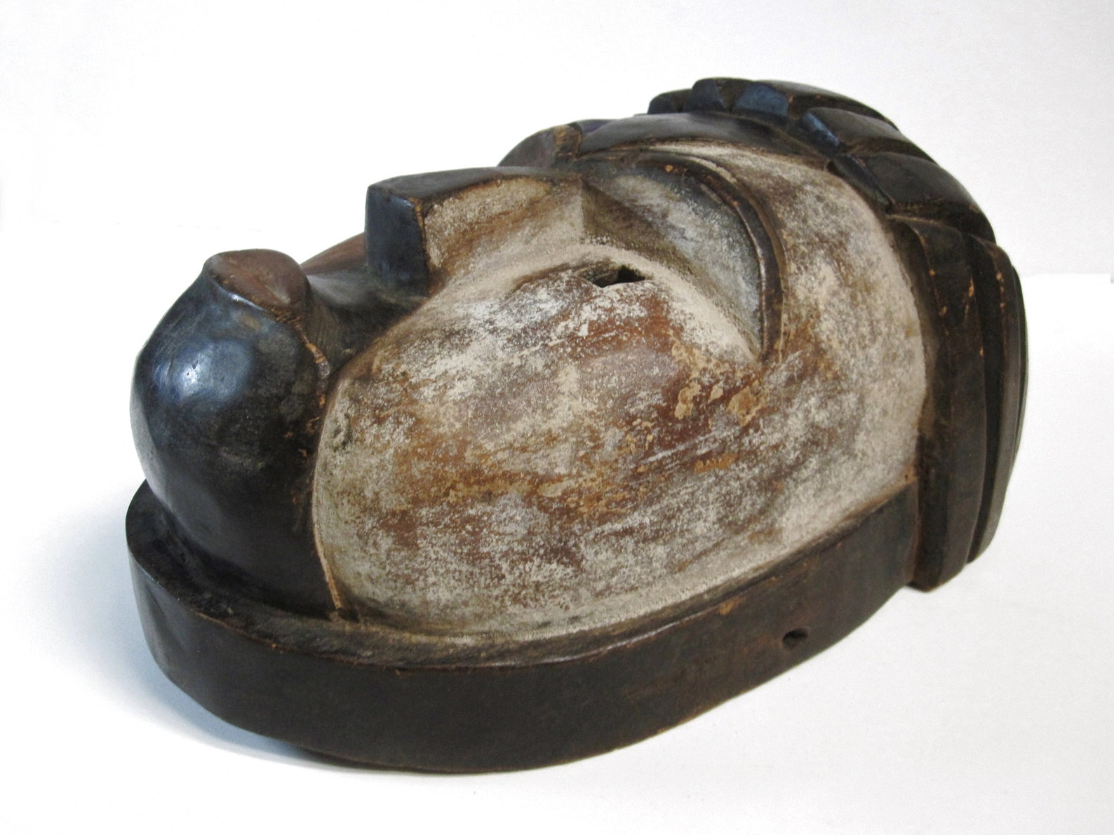 African Hand Carved Wooden Wearable Face Life Sized Mask Wall - Etsy