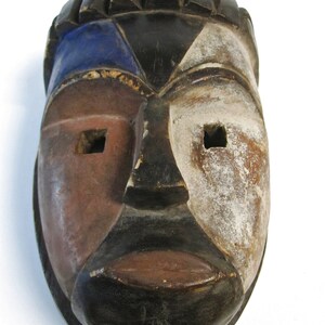 African Hand Carved Wooden Wearable Face Life Sized Mask Wall Art - Etsy