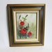 Vintage Oil on Canvas Board Red Roses Signed Very Nicely Done - Etsy