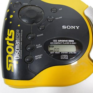 Vintage Sony Sports Discman ESP2 CD Player D-ES51 Sold for Parts ONLY ...