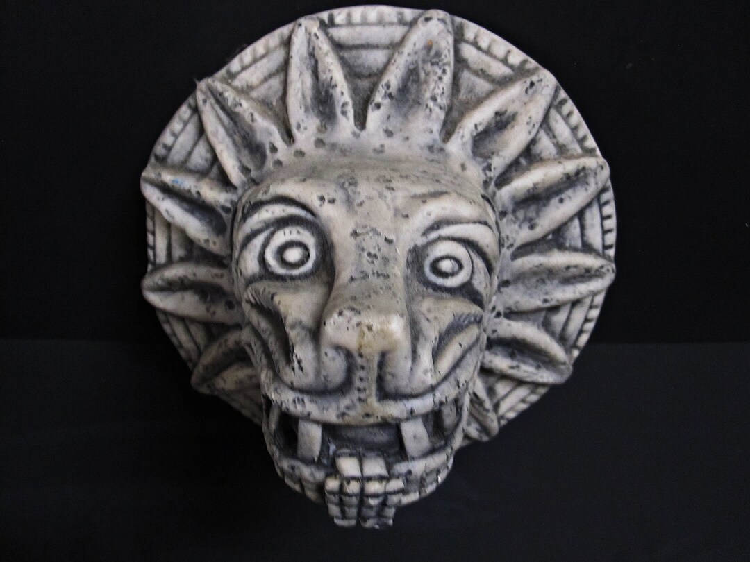 Vintage Soft Stone Devil Demon Strange Animal Head Bust Wall Hanging ...