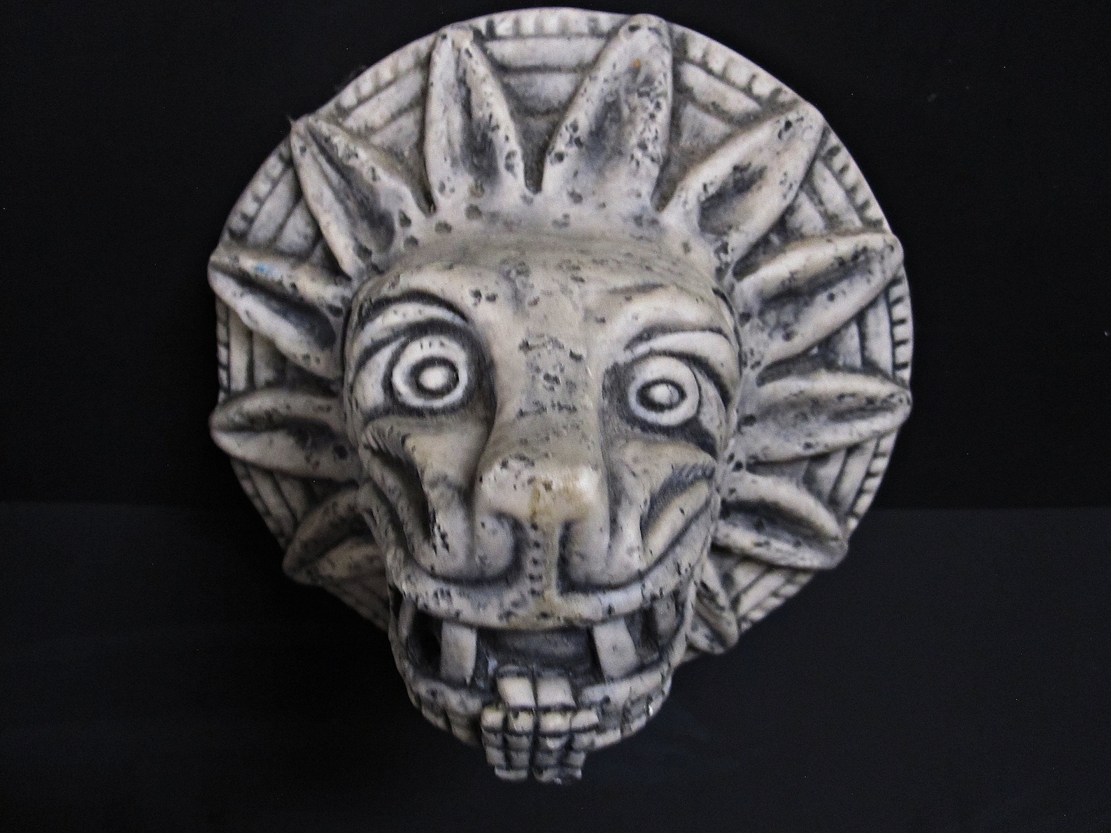 Vintage Soft Stone Devil Demon Strange Animal Head Bust Wall Hanging ...